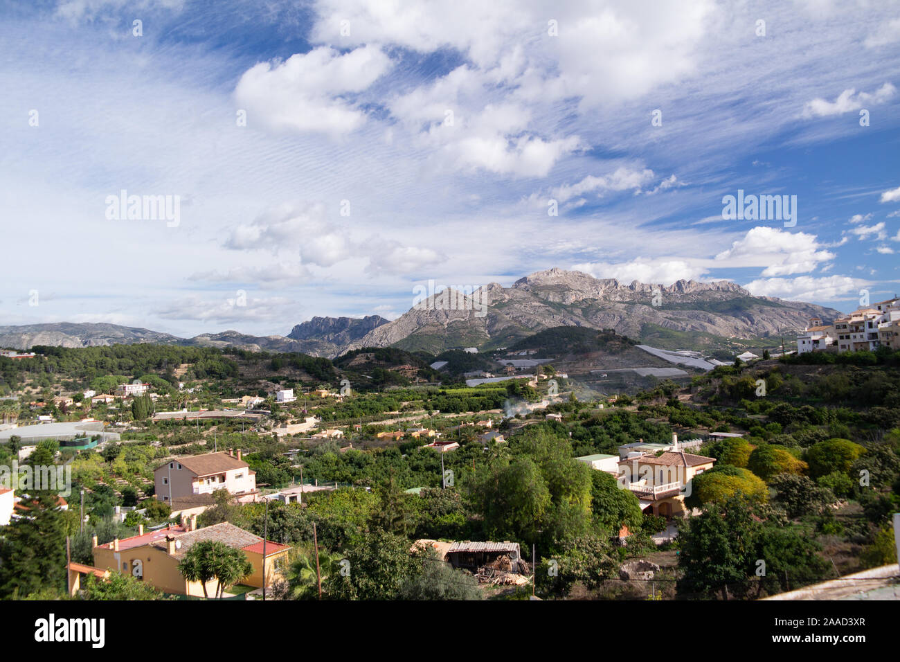 Streets of Polop Stock Photo - Alamy