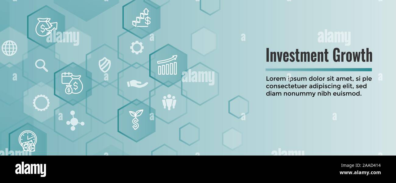 Banking, Investments and Growth Icon Set w Dollar Symbols, etc Stock ...