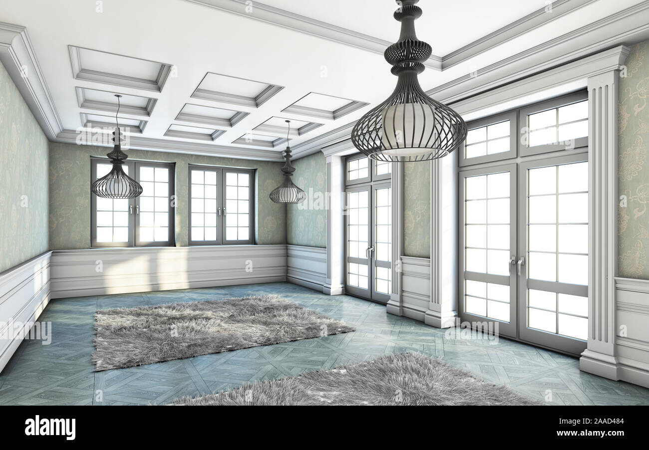 Living room in private house Stock Photo - Alamy