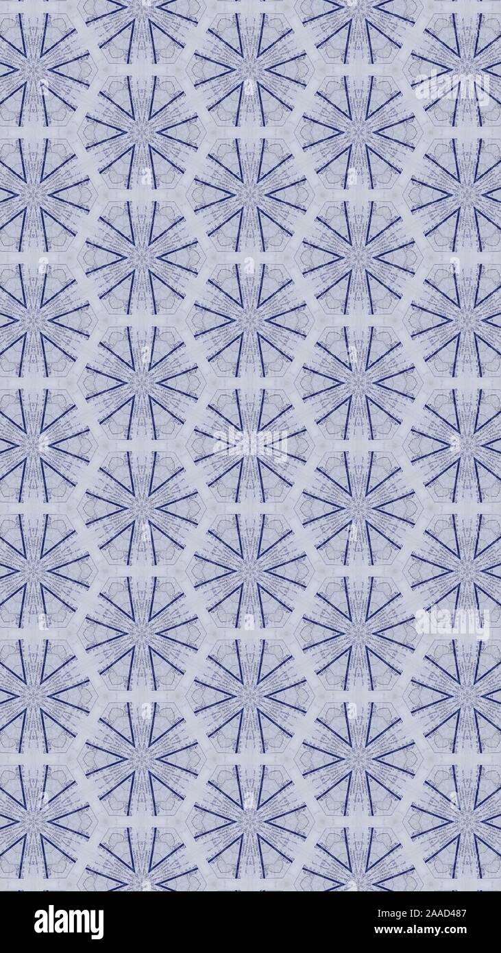 Seamless Pattern (Triangle shapes, White Star Light on Blue Textile ...
