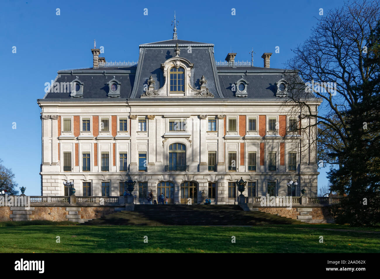 Historic town and manor of Pszczyna Stock Photo - Alamy