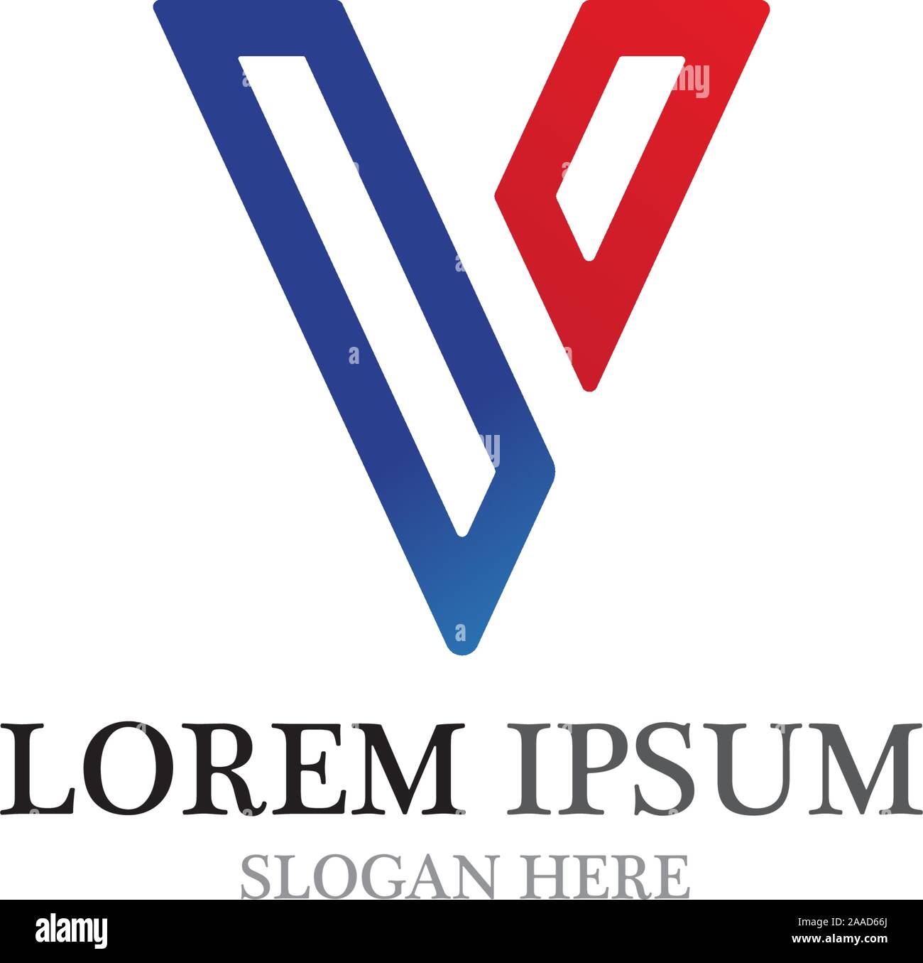 V Letter Logo Template vector icon illustration Stock Vector Image ...