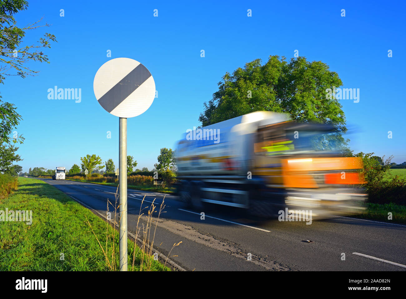 Roadside safety warning sign hi-res stock photography and images - Alamy