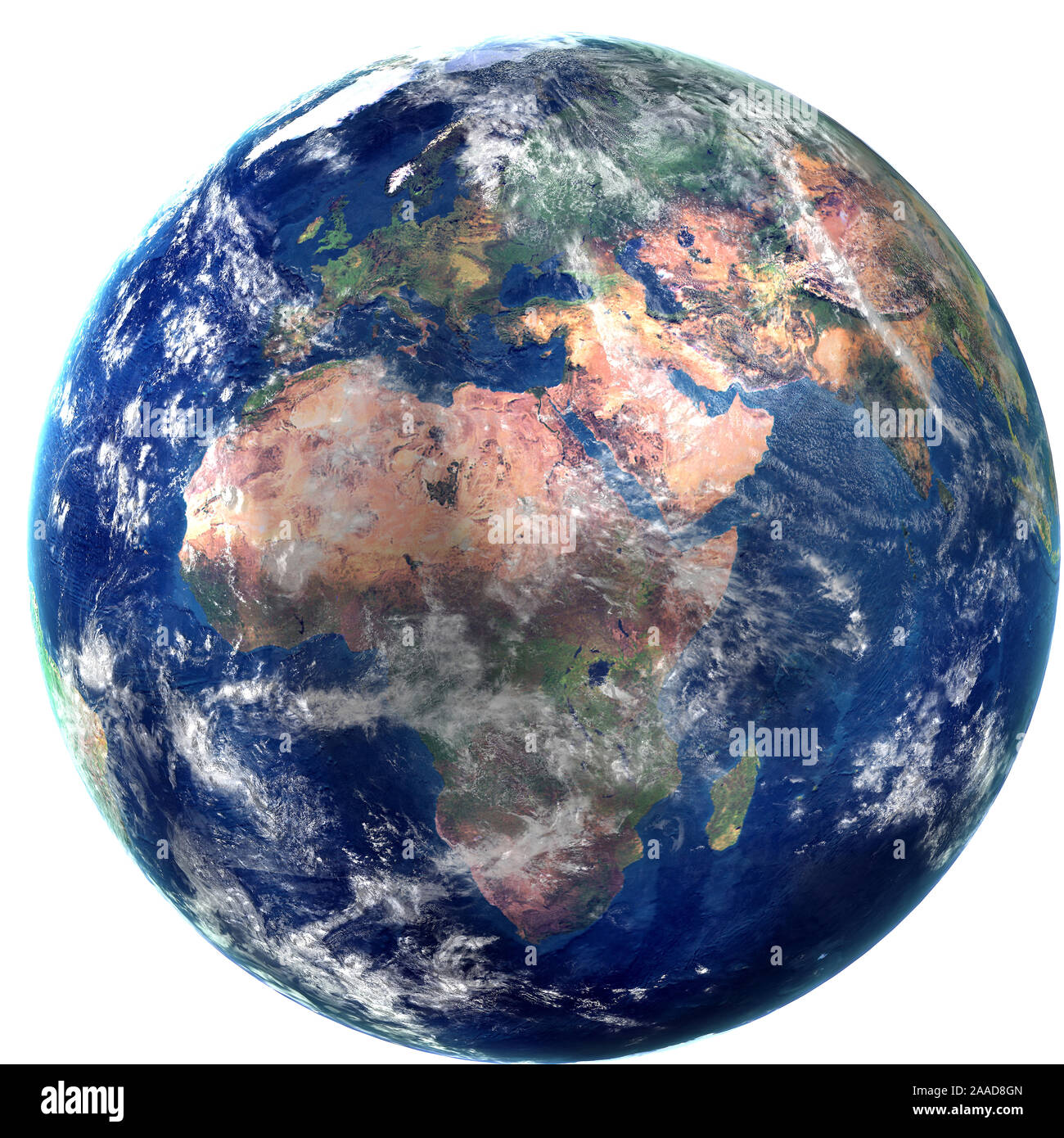 Earth planet isolated , 3d render of planet Earth, elements of this image provided by NASA Stock ...