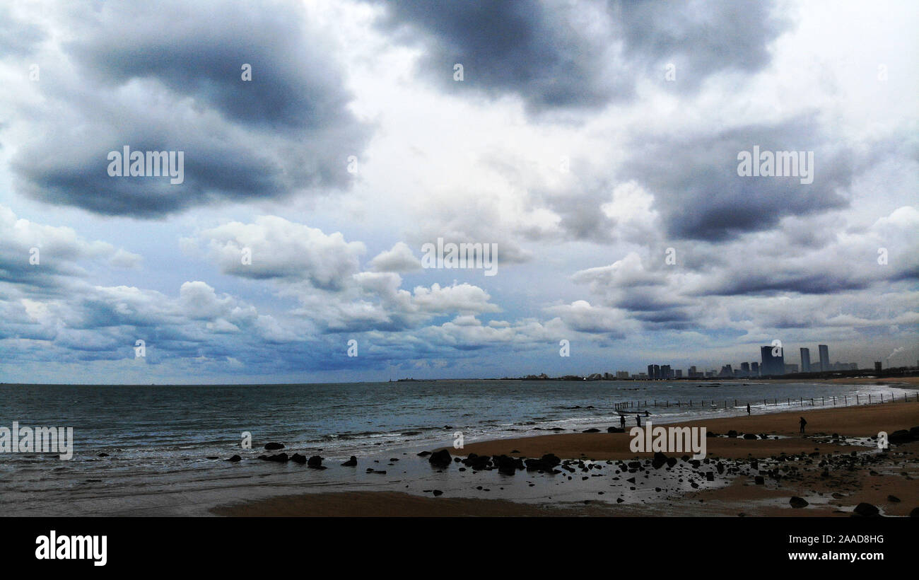 Rizhao. 21st Nov, 2019. Aerial photo taken on Nov. 21, 2019 shows the ...