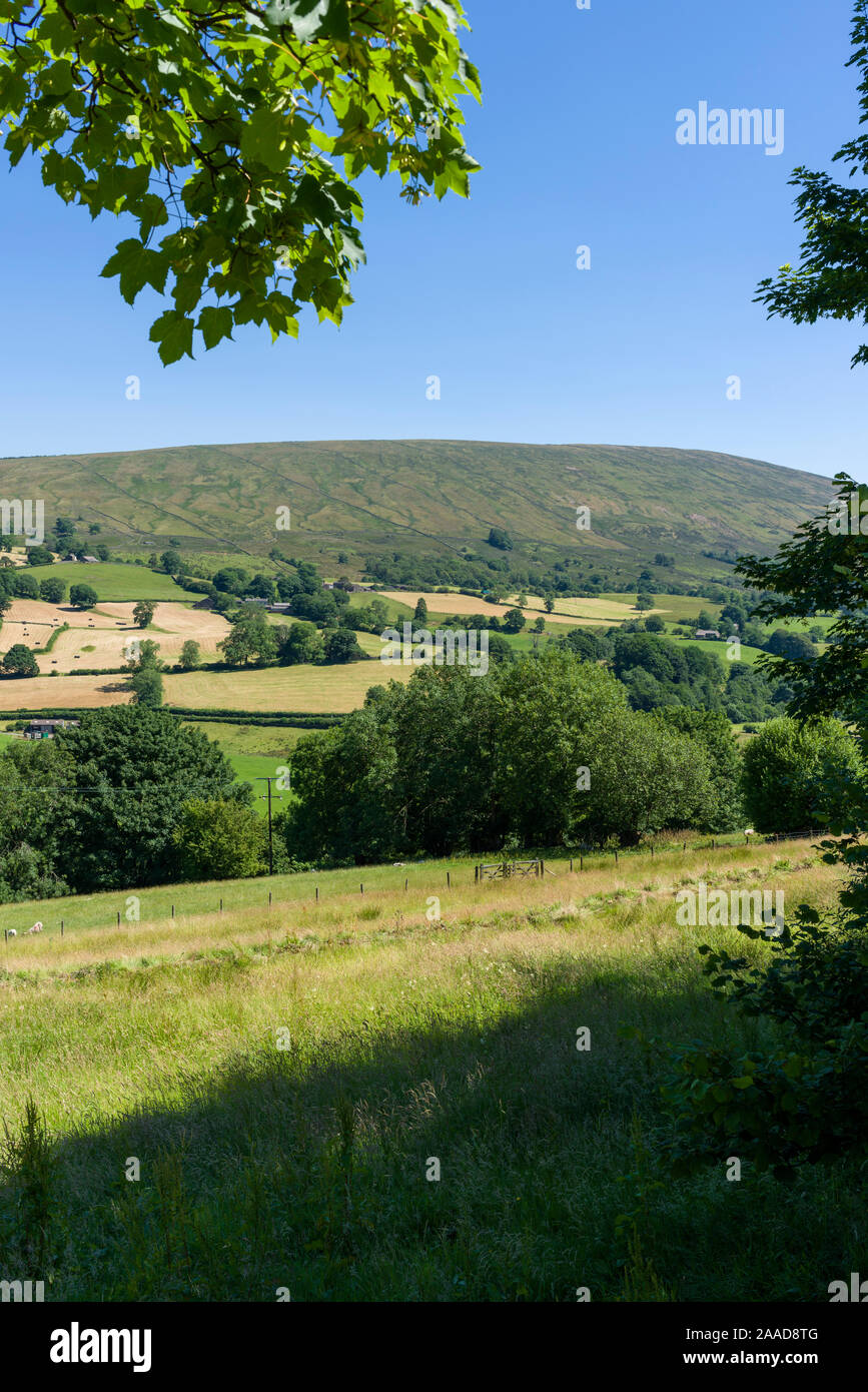 The view over Dentdale towards Aye Gill Pike and Rise Hill in the ...