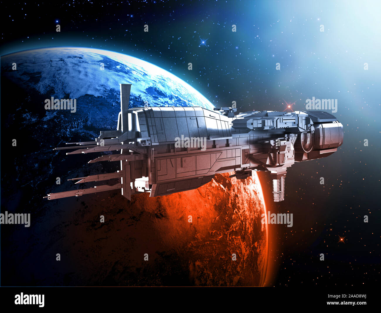 Spaceship earth future world hi-res stock photography and images - Alamy