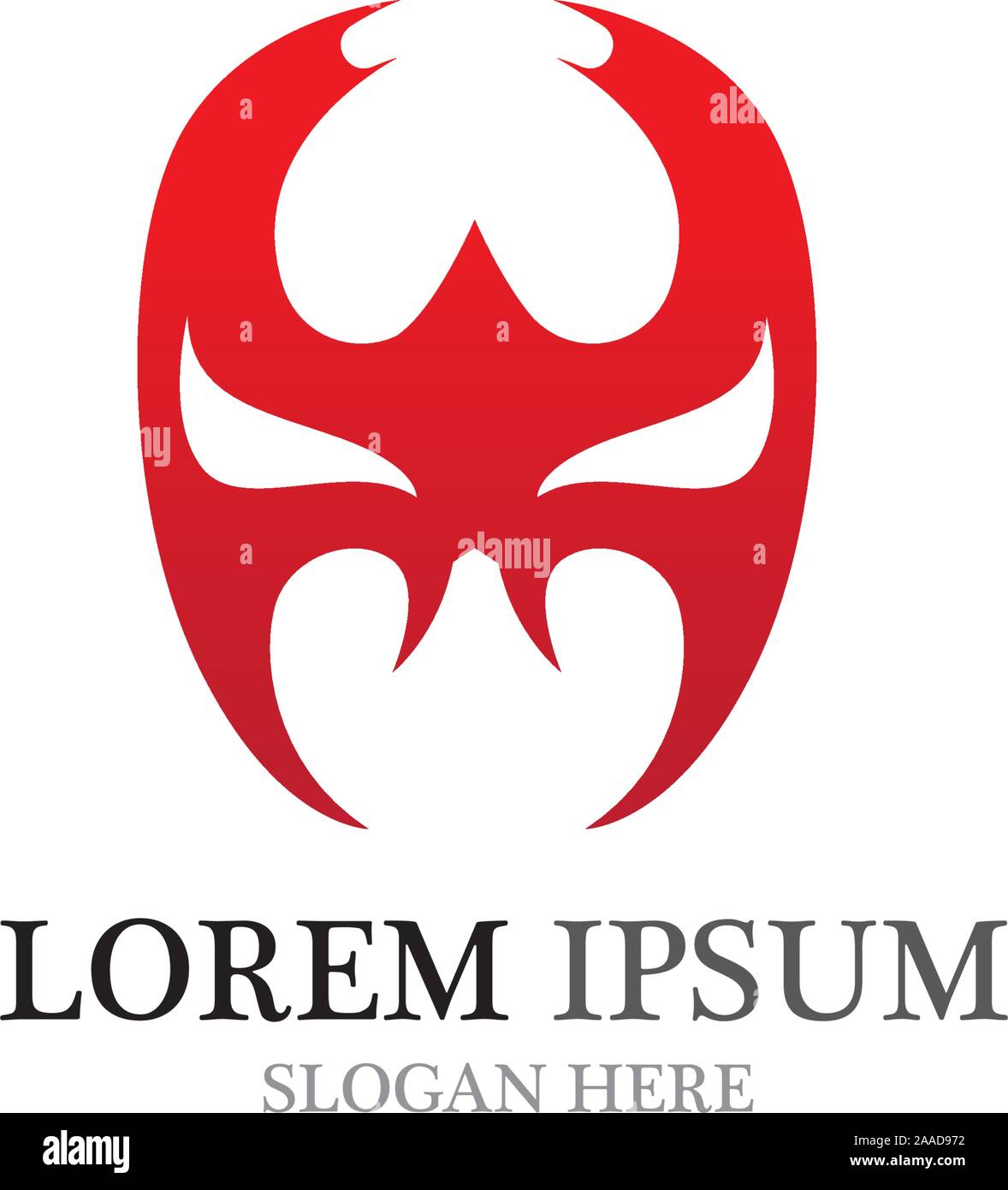 Devil mask logo and symbol vector Stock Vector Image & Art - Alamy