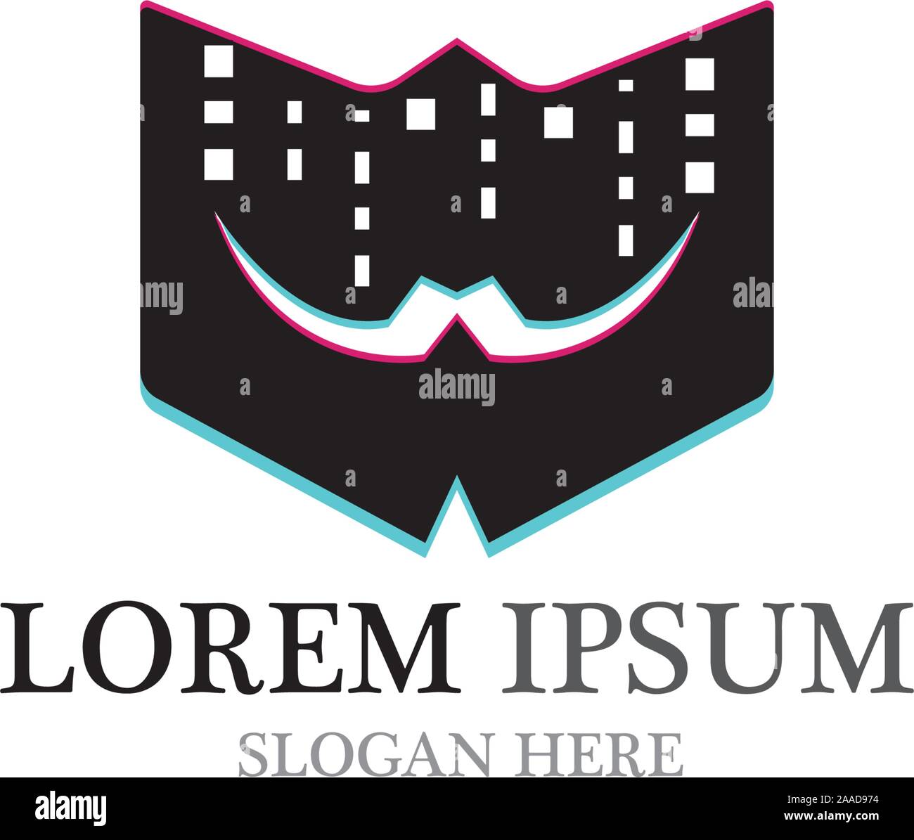 Hacker mask logo and symbol vector Stock Vector Image & Art - Alamy