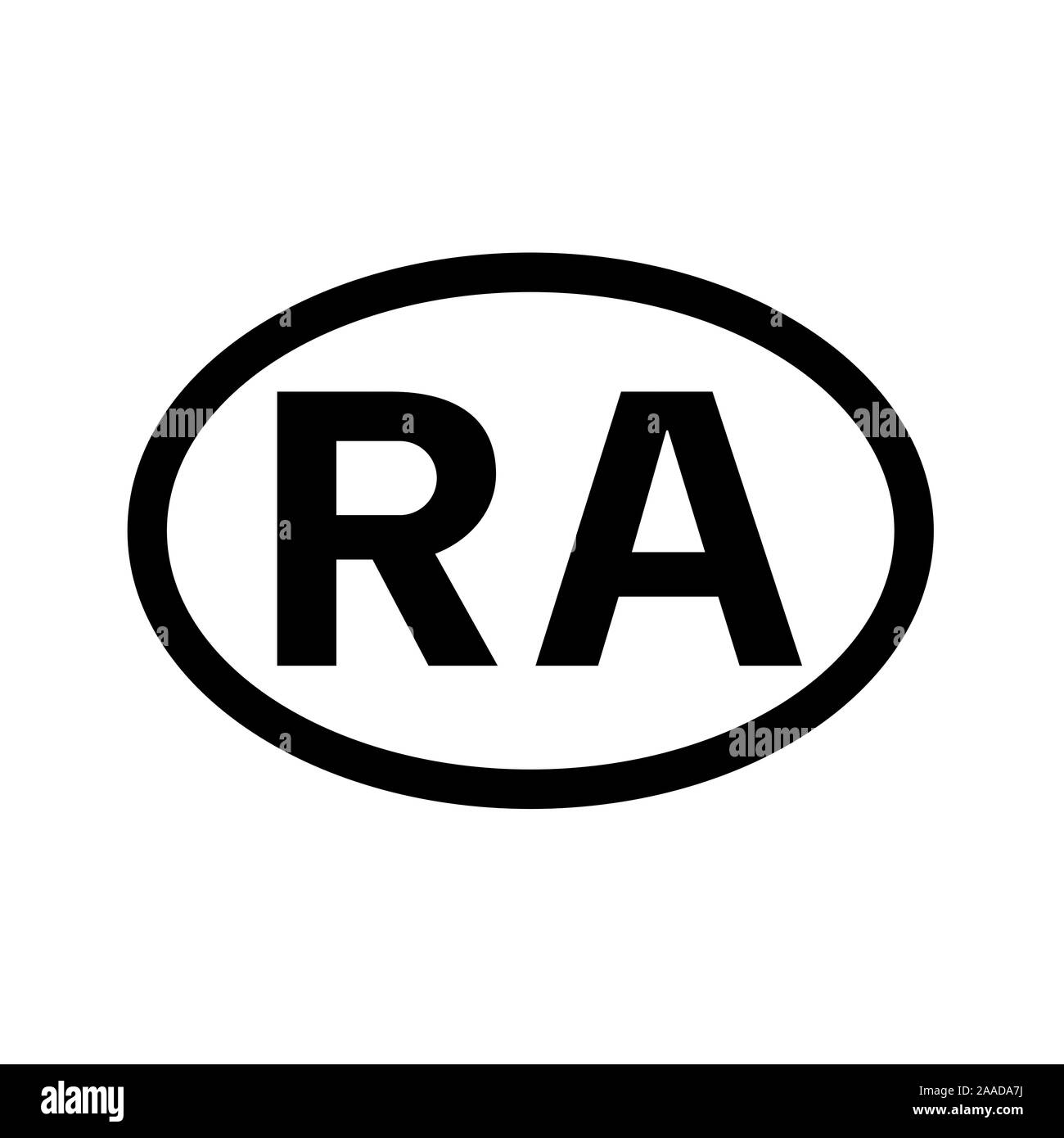 Country code vehicle registration Argentina Stock Photo - Alamy