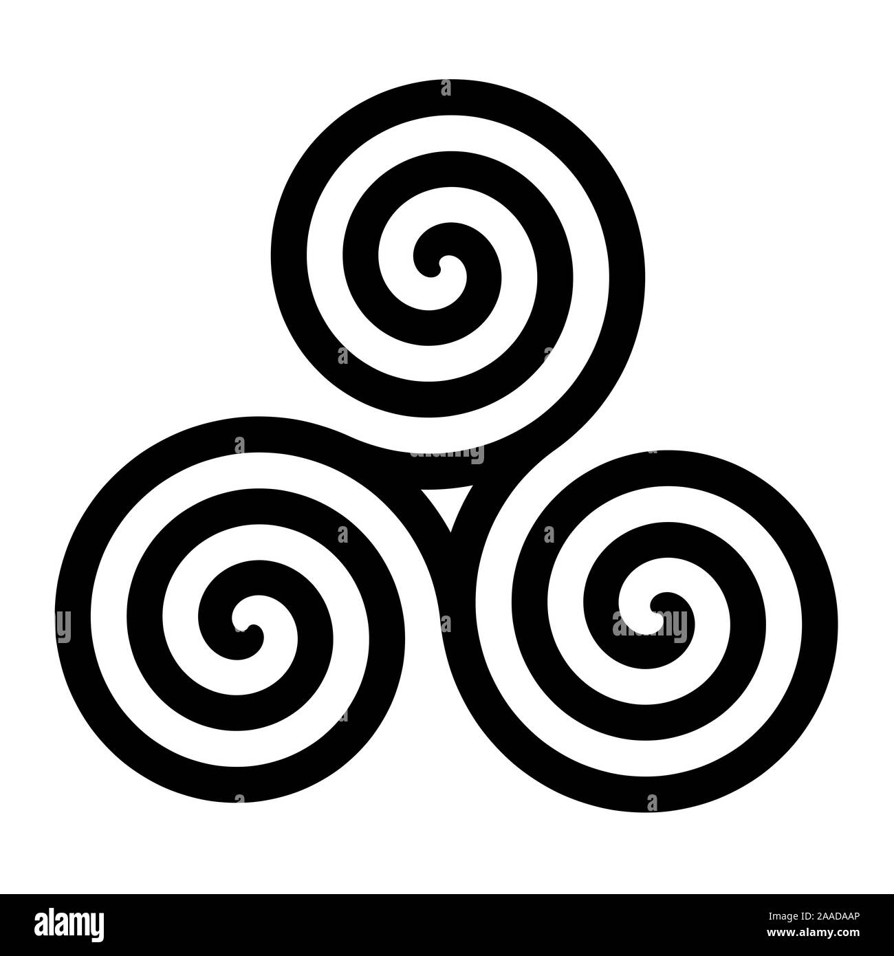 Triskelion symbol icon Stock Photo - Alamy