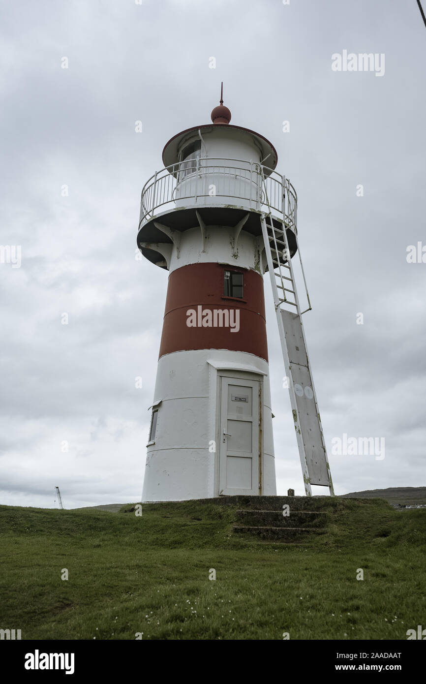 Lighthouse in Faroe Islands, Denmark, Europe Stock Photo - Alamy
