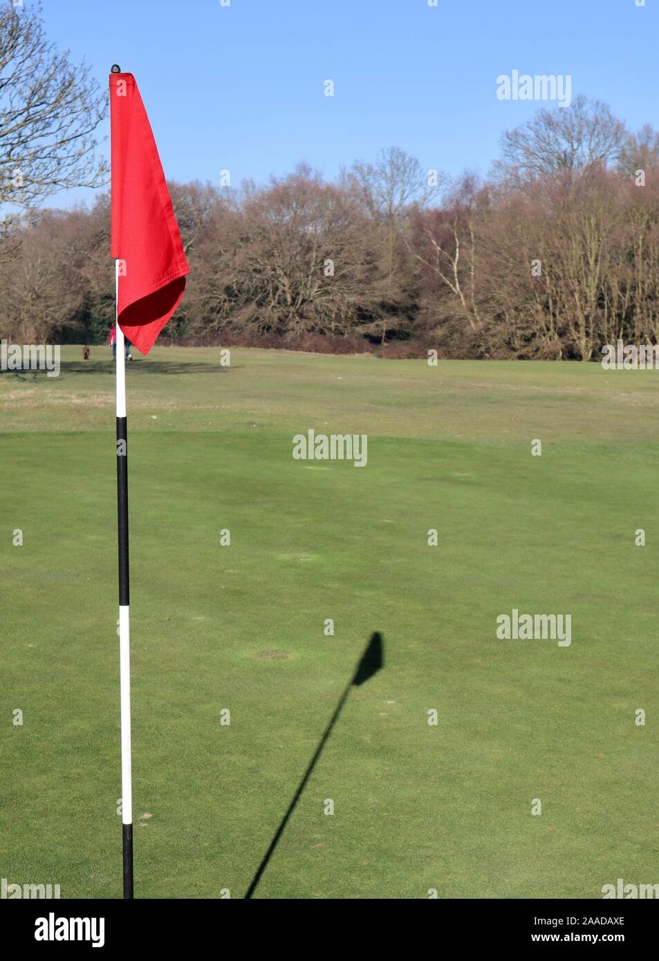 Shadow of golf flag hi-res stock photography and images - Alamy