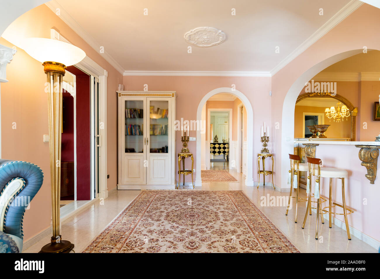 Stylish designer interior of the room Stock Photo - Alamy