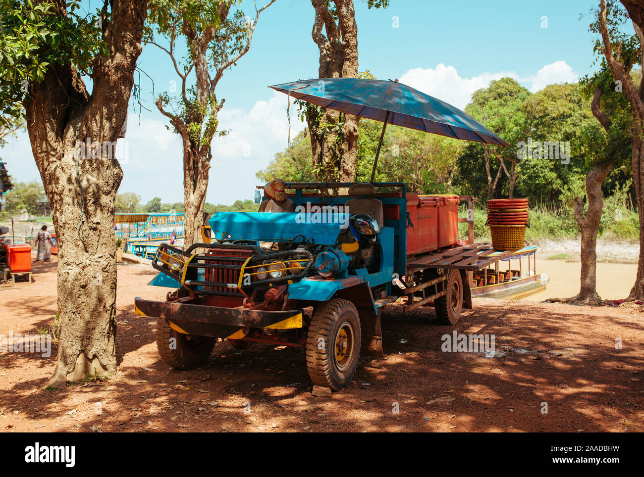 Old broken and rusty Car in summer Asia Stock Photo - Alamy