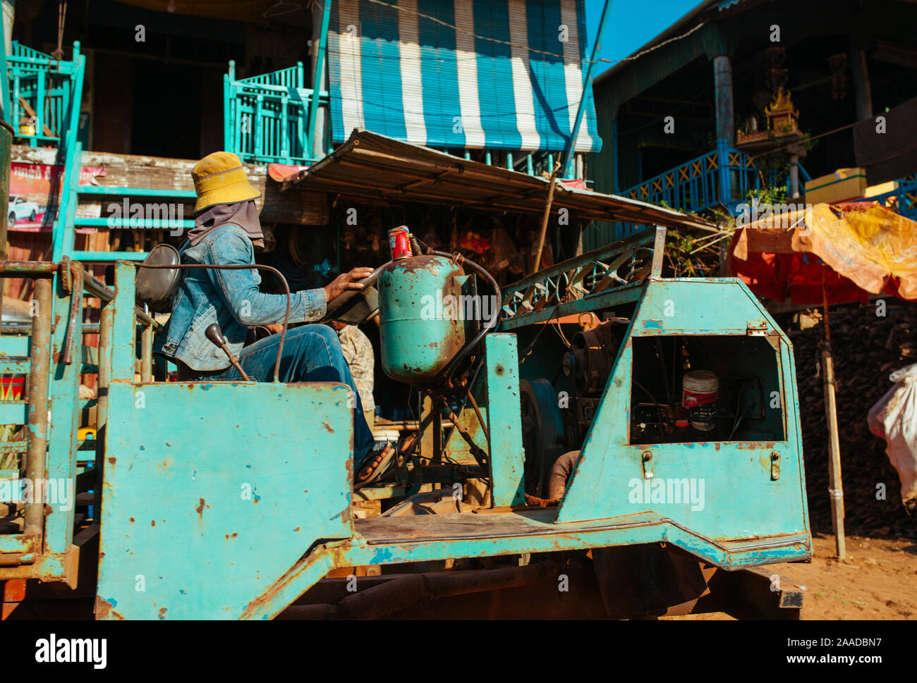 Old broken and rusty Car in summer Asia Stock Photo - Alamy
