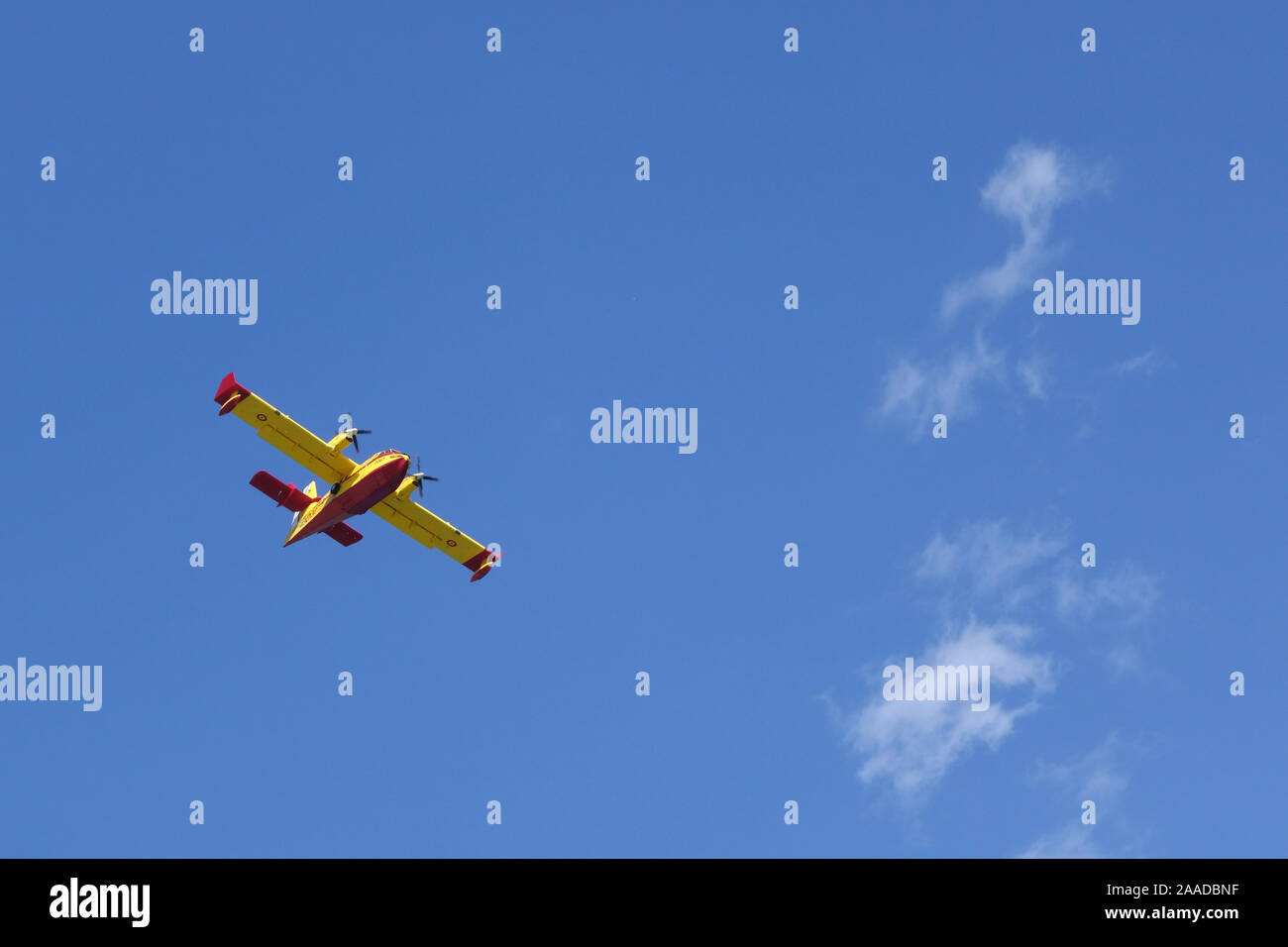 amphibious Canadair CL-415 fire fighting seaplane also known as ...