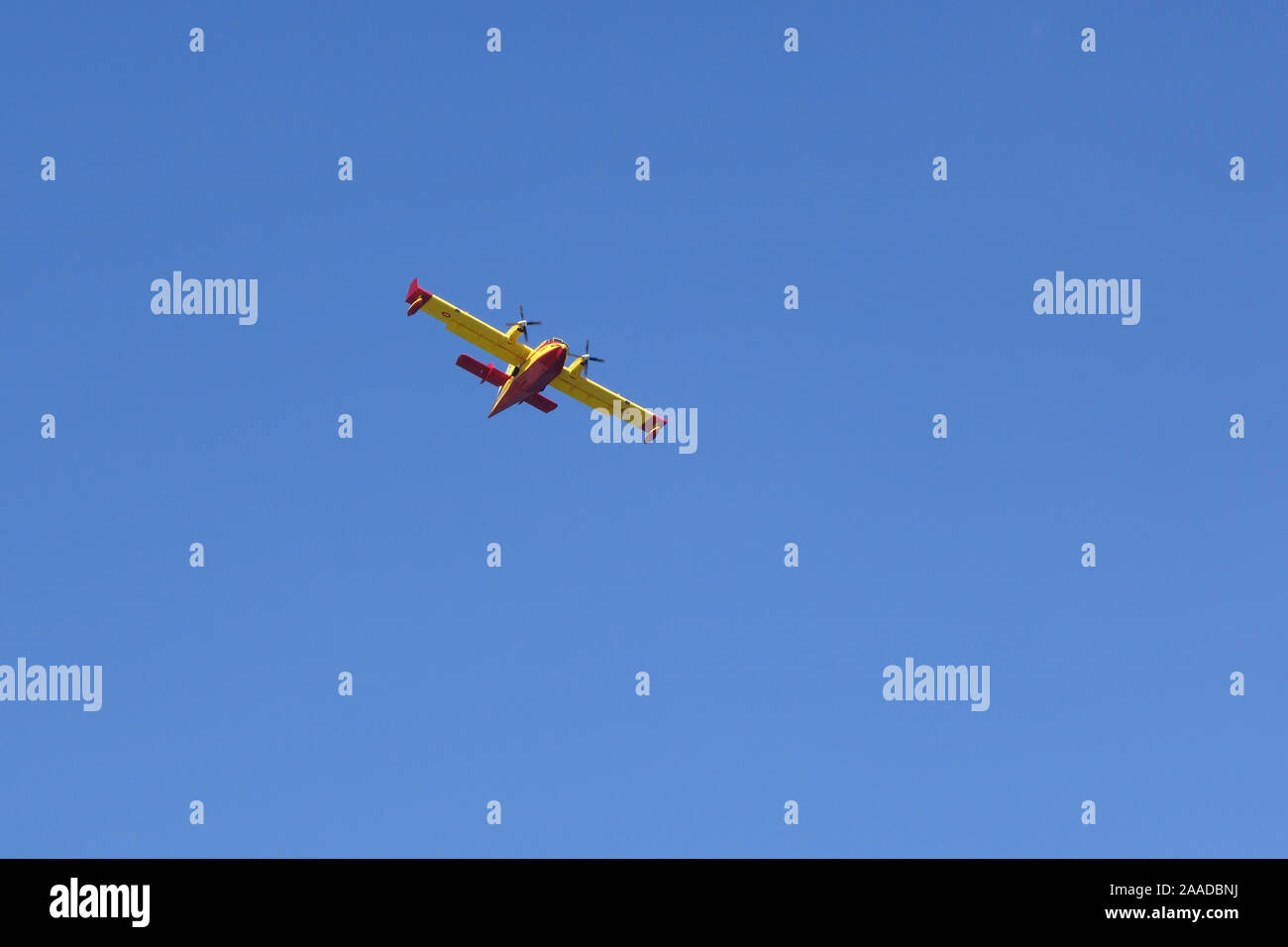 amphibious Canadair CL-415 fire fighting seaplane also known as ...