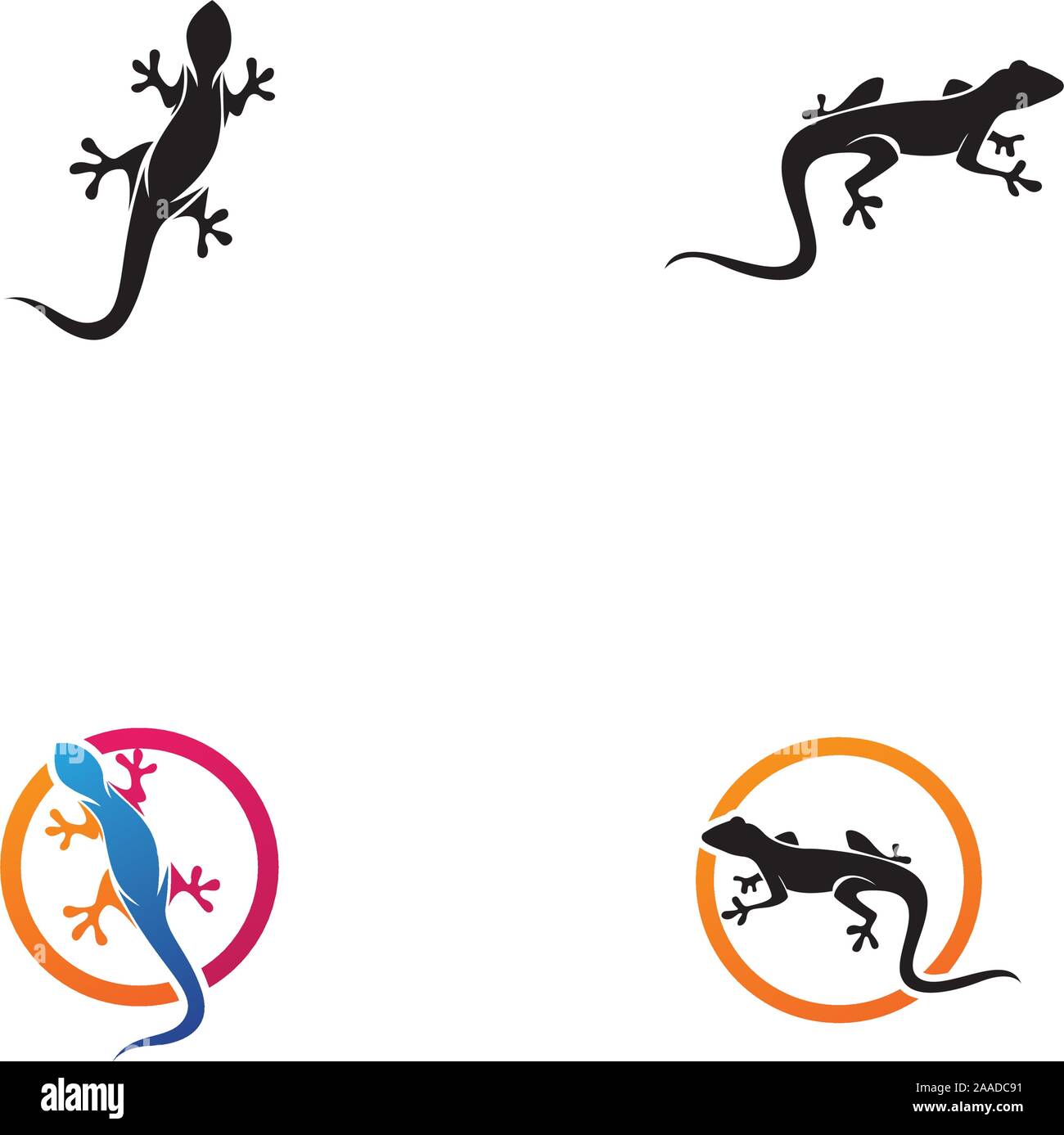 Lizard symbol icon vector animal Stock Vector Image & Art - Alamy