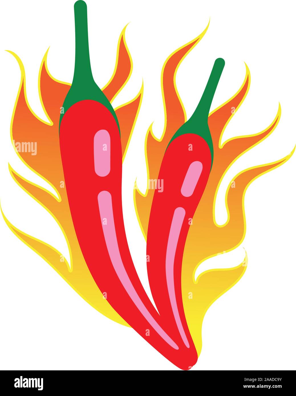 chili-pepper icon. flat illustration of chili-pepper - vector icon ...