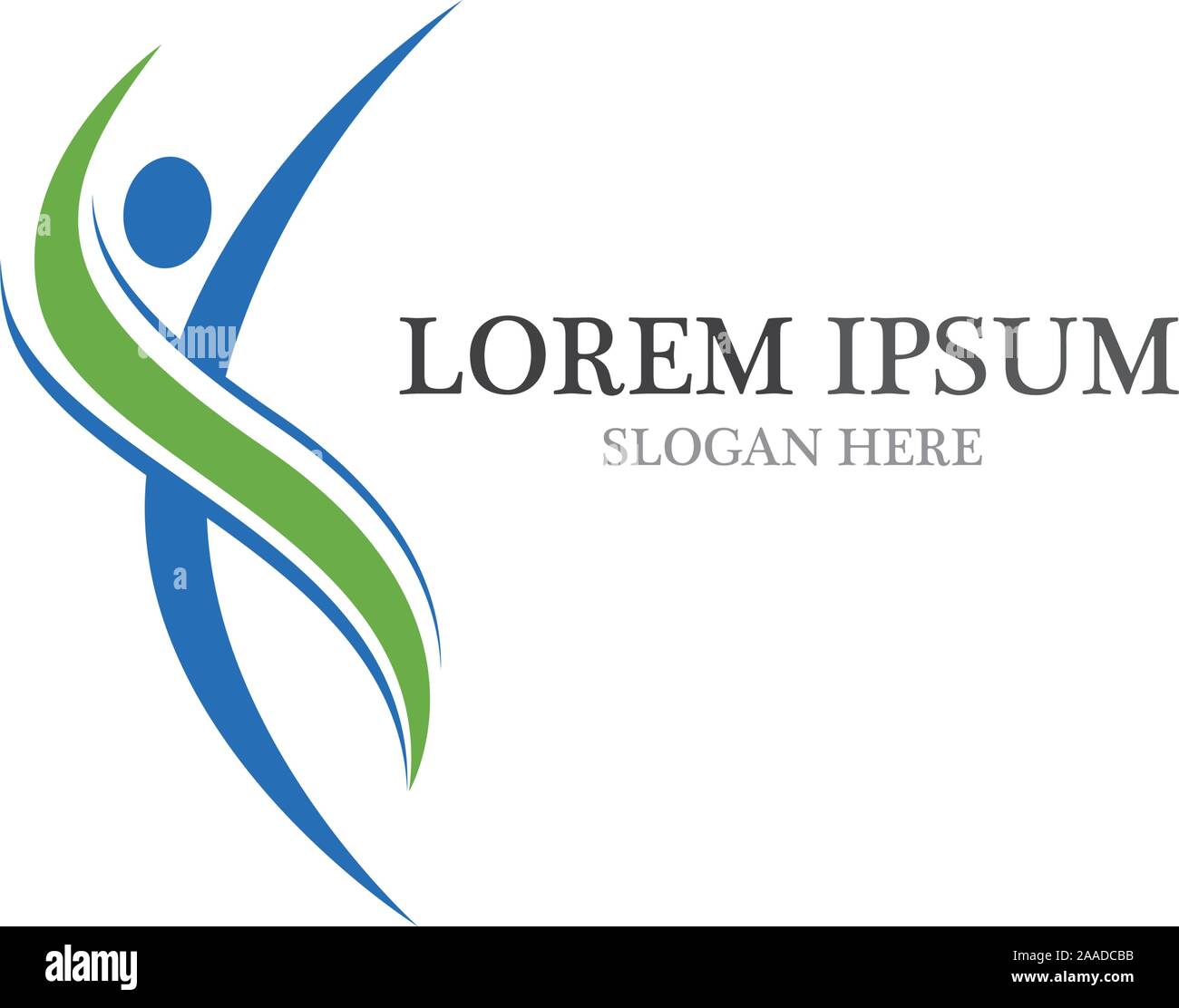Human health character logo sign illustration vector design Stock ...