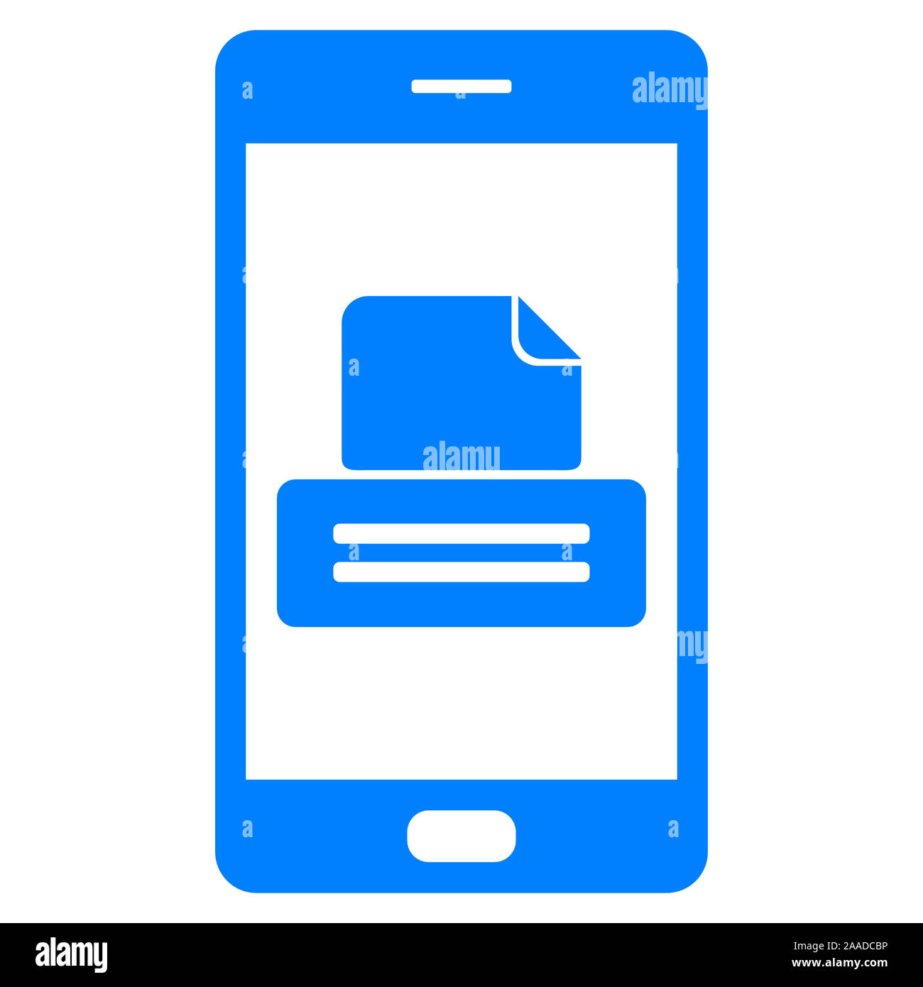 Printer and smartphone Stock Photo - Alamy
