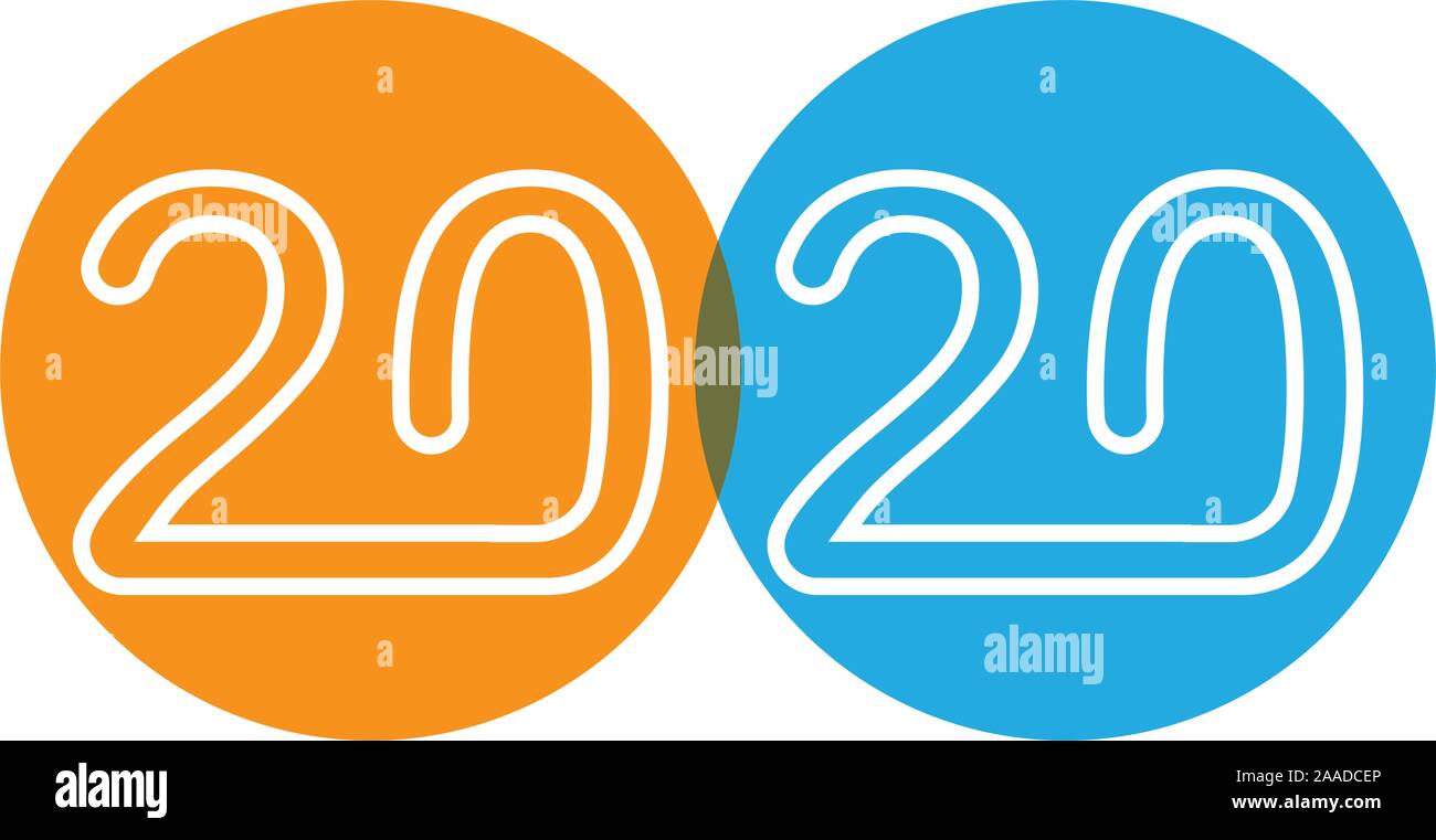 2020 Logo Graphics New Year vector Stock Vector Image & Art - Alamy