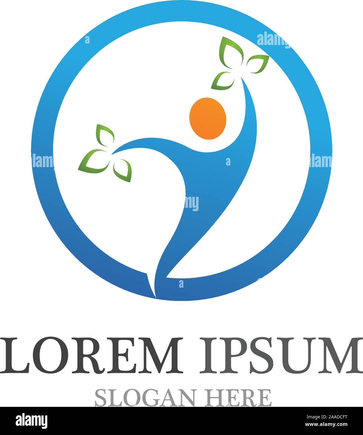 Human health character logo sign illustration vector design Stock ...