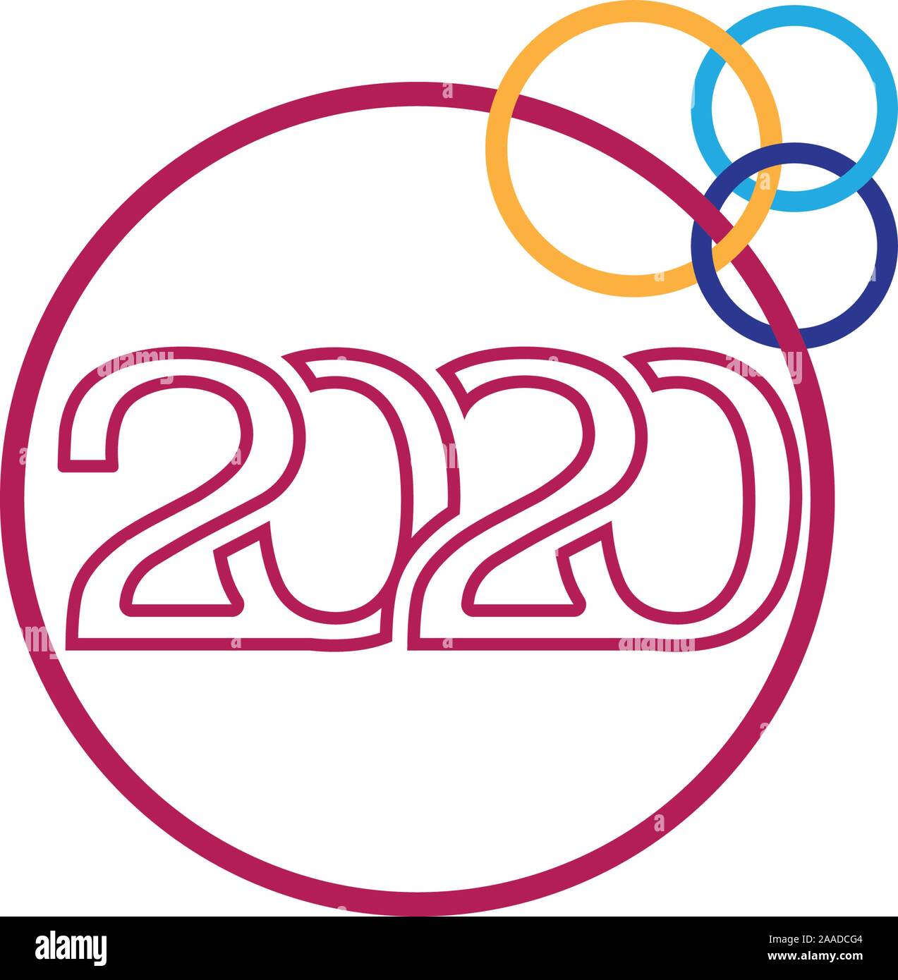 2020 Logo Graphics New Year vector Stock Vector Image & Art - Alamy