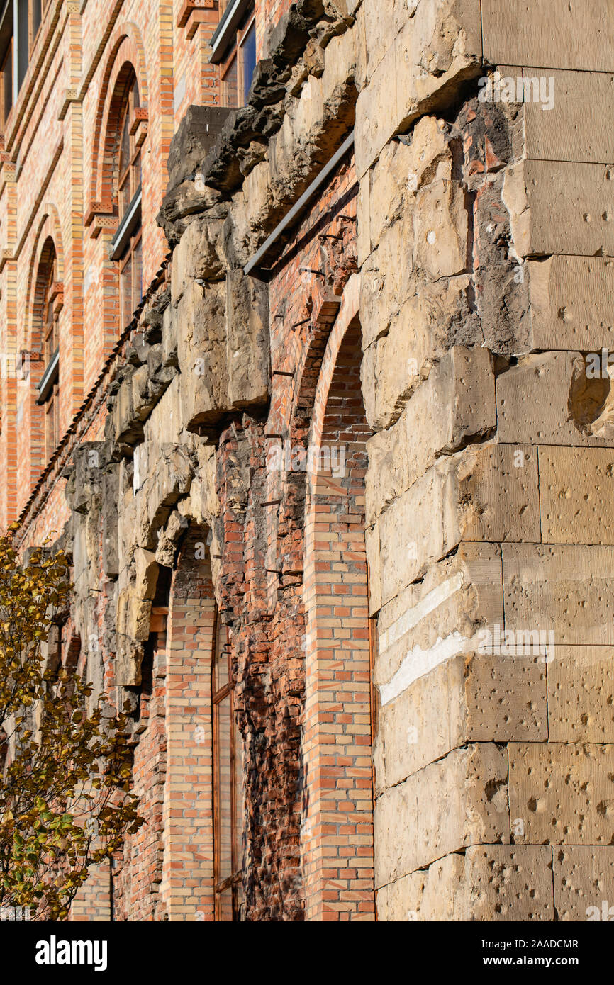 Redoubt of the Polish Bank, last post war remains in Warsaw (Warszawa ...