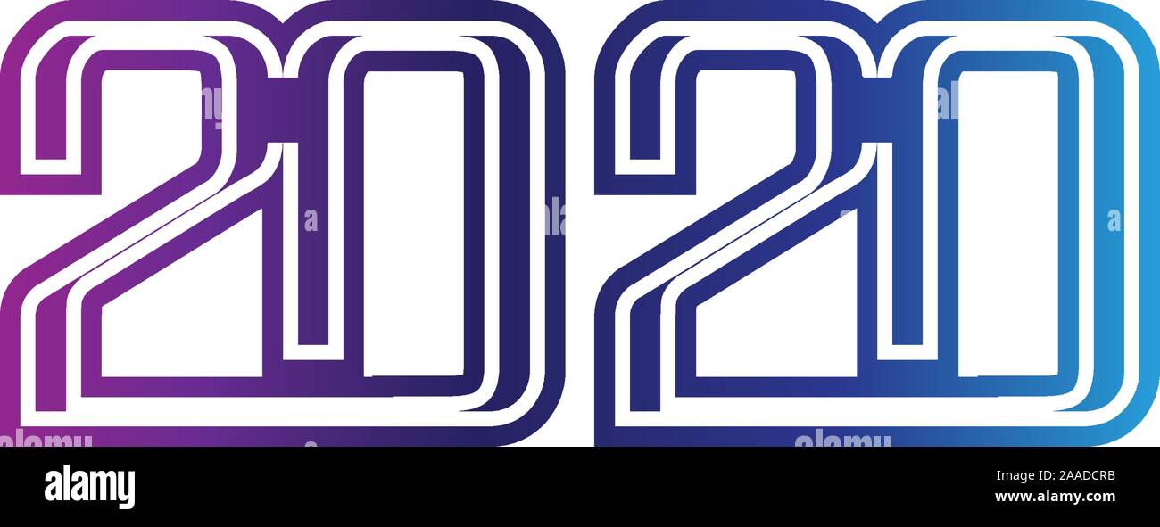 2020 Logo Graphics New Year vector Stock Vector Image & Art - Alamy
