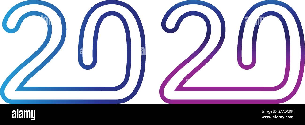 2020 Logo Graphics New Year vector Stock Vector Image & Art - Alamy