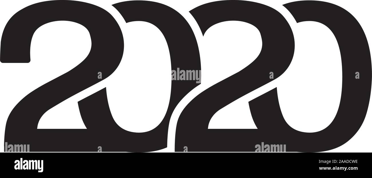 2020 Logo Graphics New Year vector Stock Vector Image & Art - Alamy