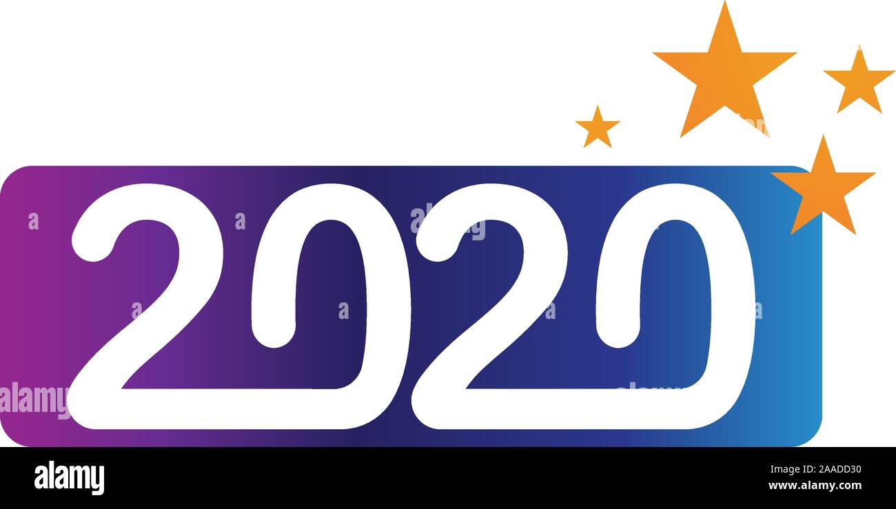 2020 Logo Graphics New Year vector Stock Vector Image & Art - Alamy