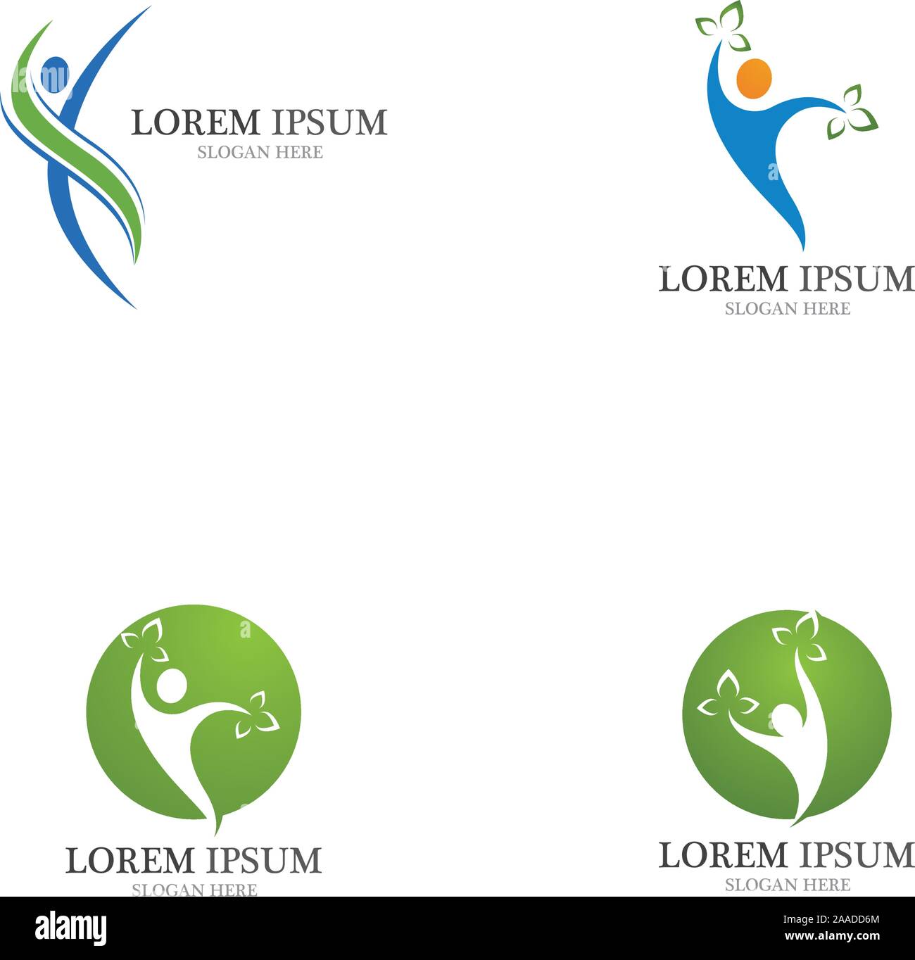 Human health character logo sign illustration vector design Stock ...