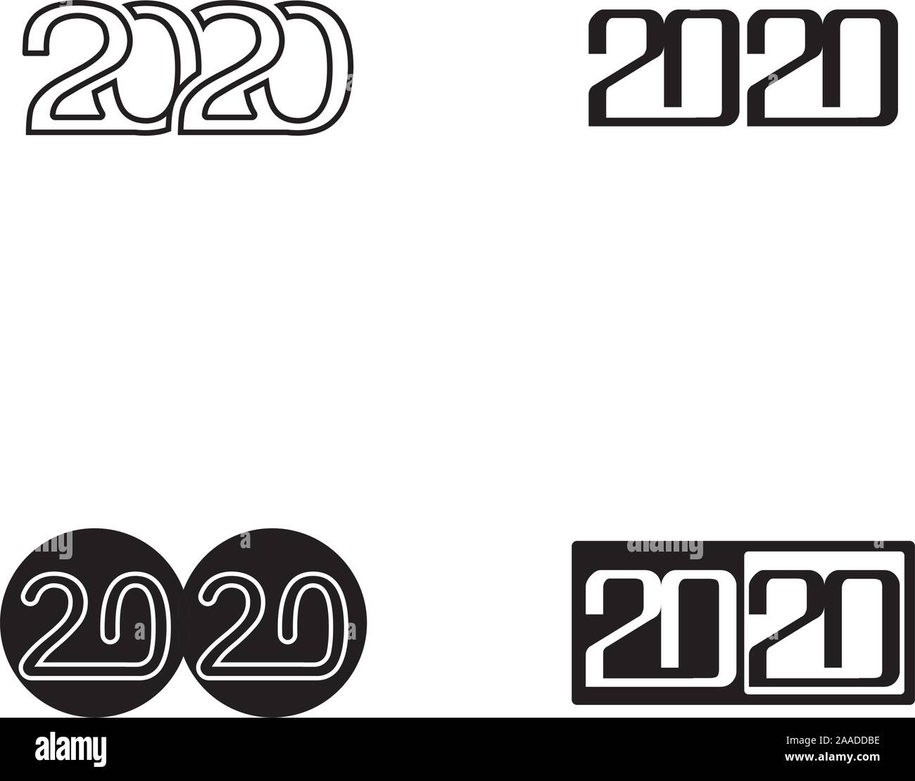 2020 symbol Black and White Stock Photos & Images - Alamy
