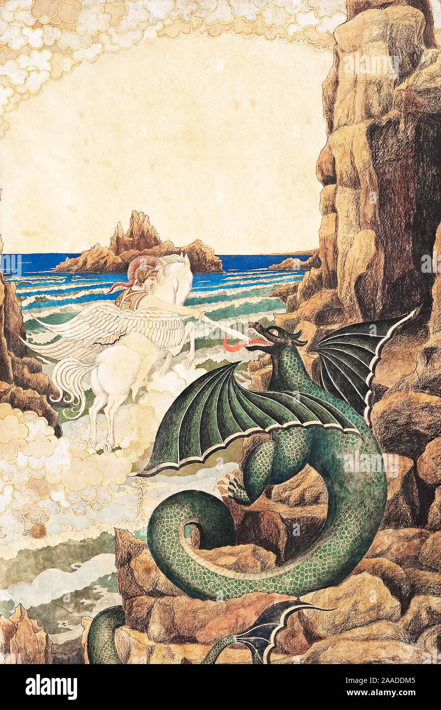 a dragon on a beach Stock Photo - Alamy