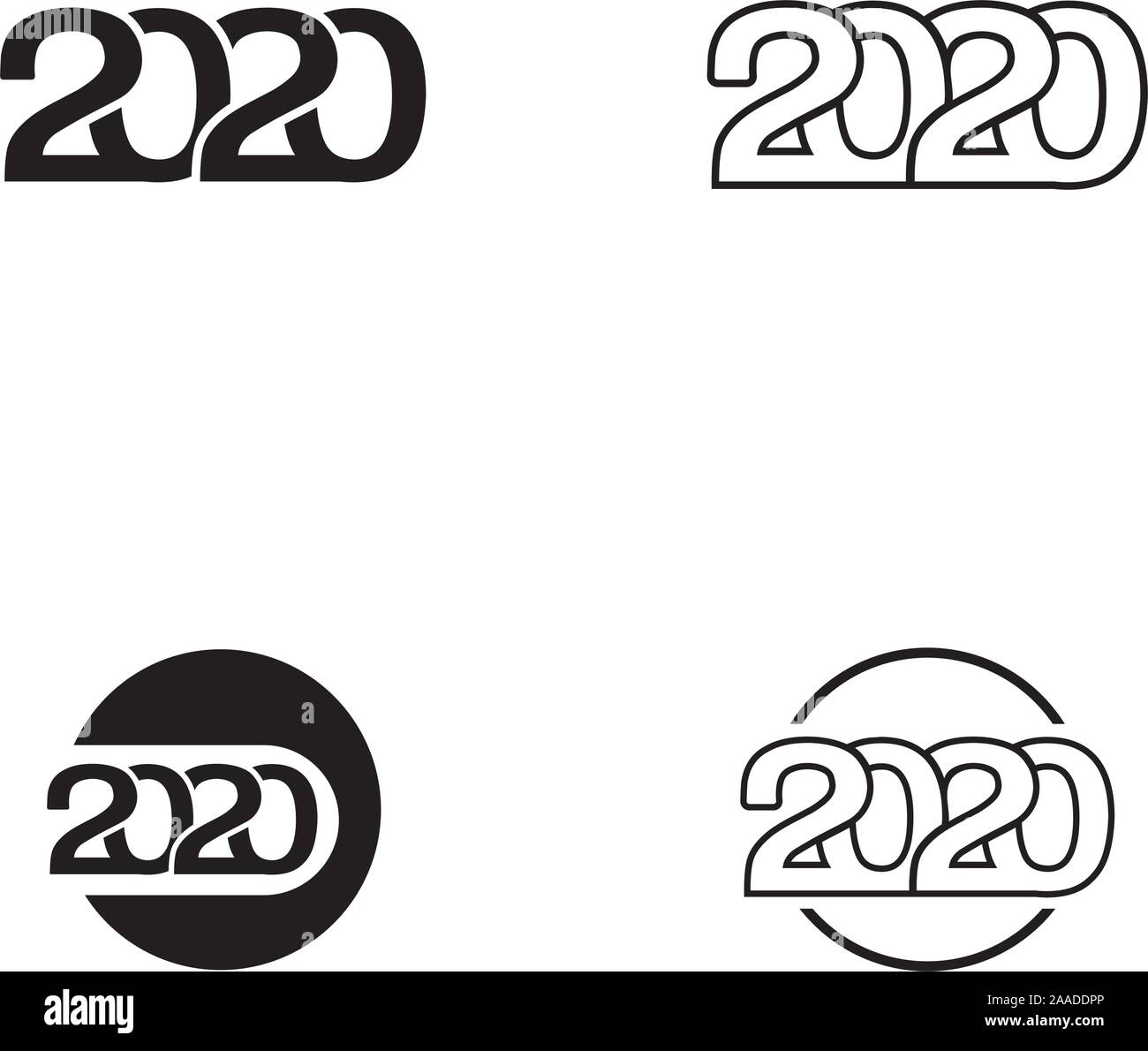 2020 new year vector and symbol template Stock Vector Image & Art - Alamy