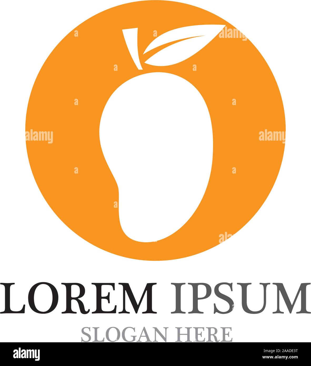 Mango logo flat design vector template Stock Vector Image & Art - Alamy