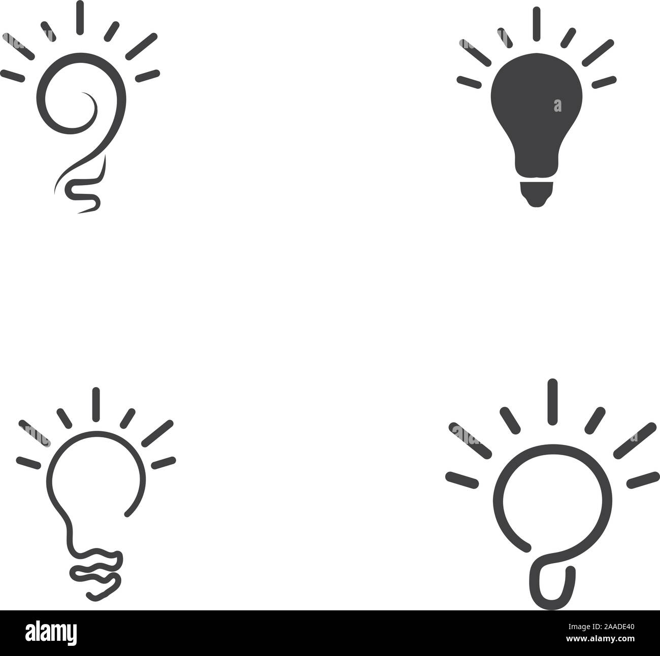 Lamp bulb symbol and icon vector Stock Vector Image & Art - Alamy
