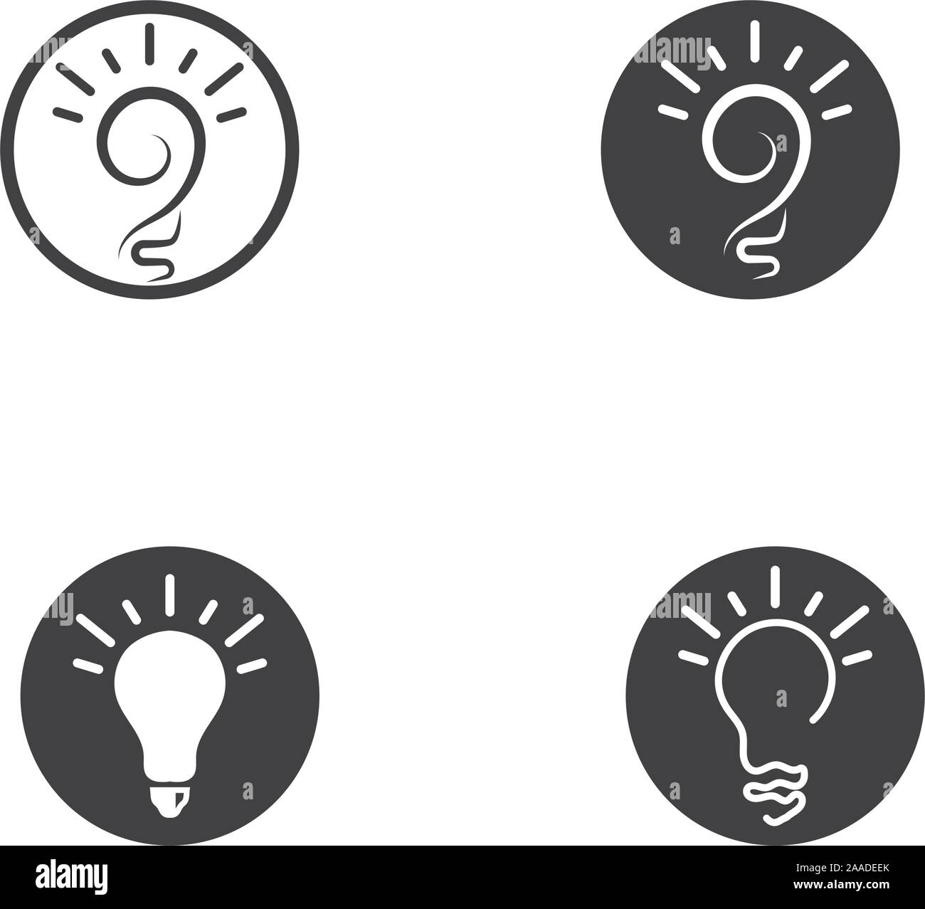Lamp bulb symbol and icon vector Stock Vector Image & Art - Alamy