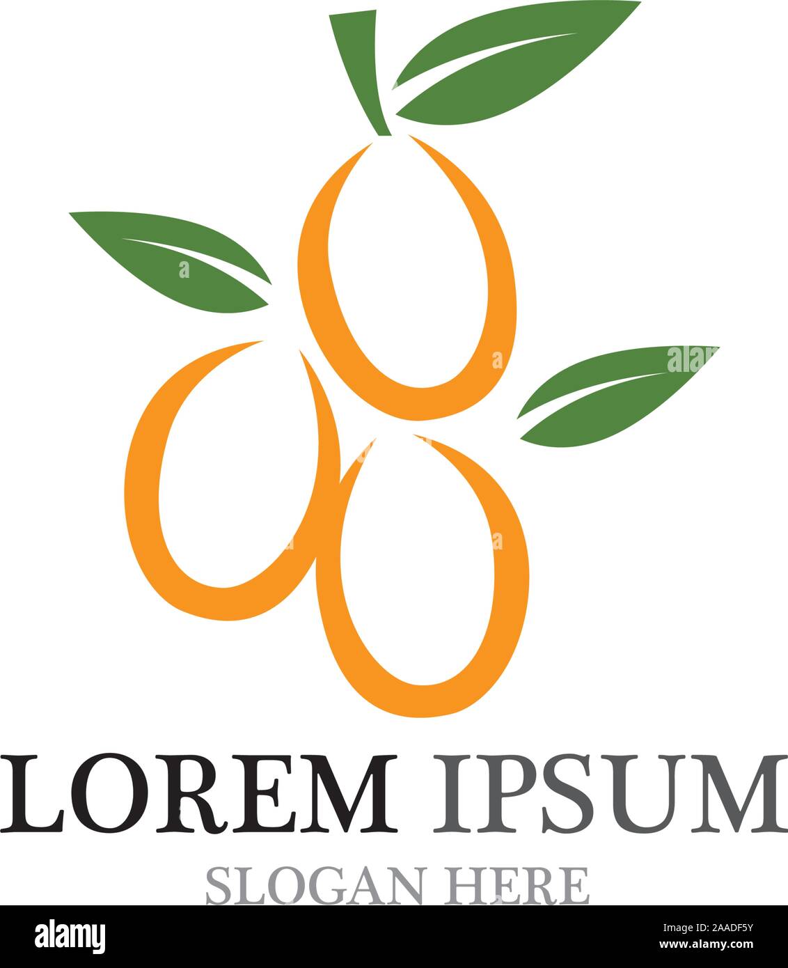 Mango logo flat design vector template Stock Vector Image & Art - Alamy