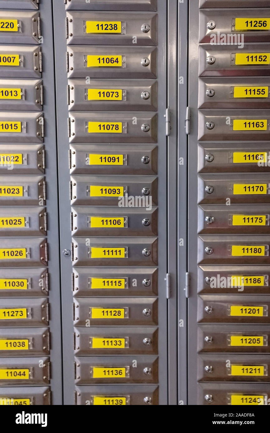 Safe Deposit Box in a numbered bank, to keep valuable secrets Stock ...