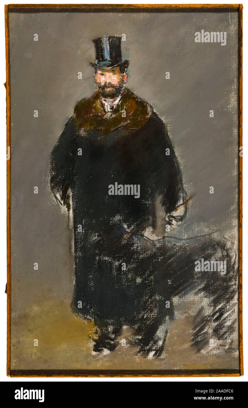 Edouard Manet, The Man with the Dog, painting, circa 1882 Stock Photo ...