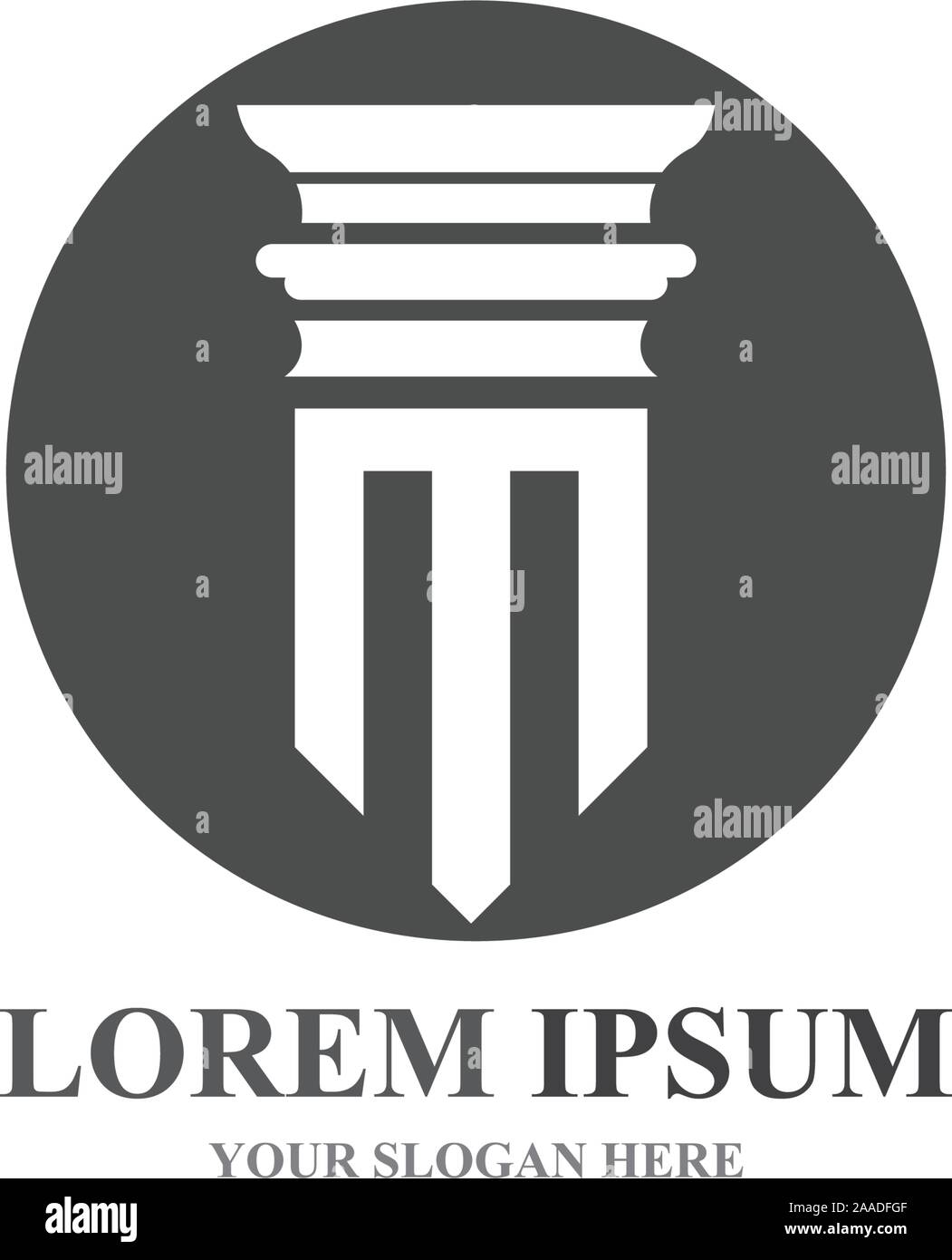 column Logo and symbol Template Stock Vector Image & Art - Alamy