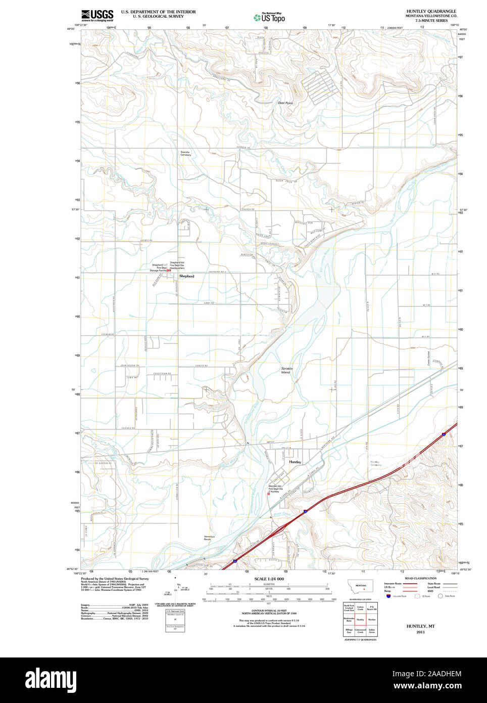 Map of huntley montana hi-res stock photography and images - Alamy