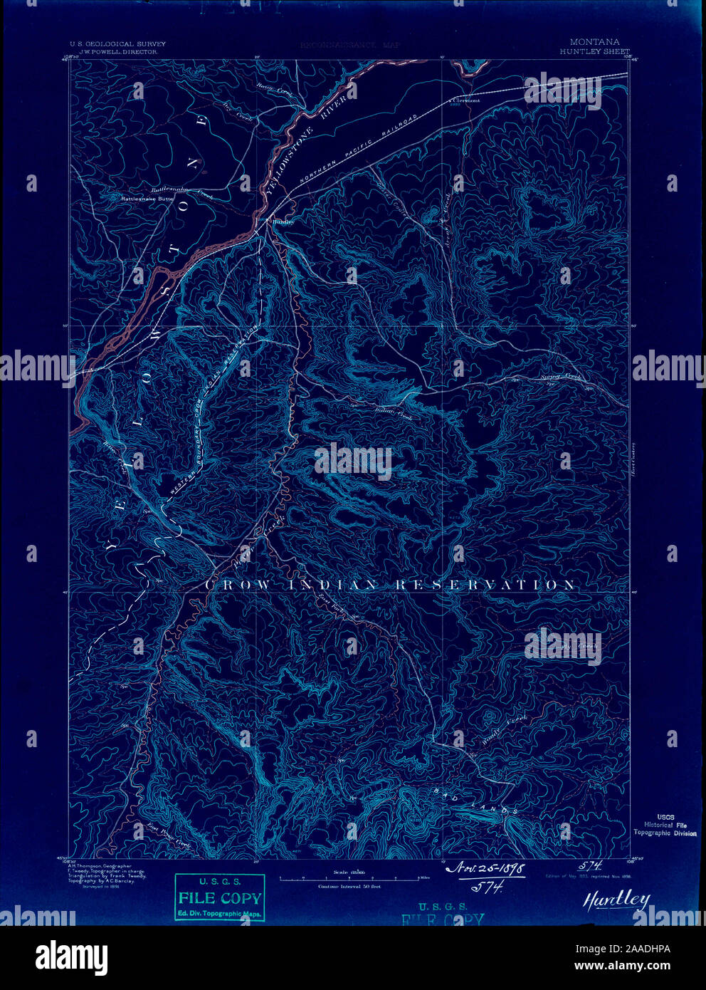 Map of huntley montana hi-res stock photography and images - Alamy