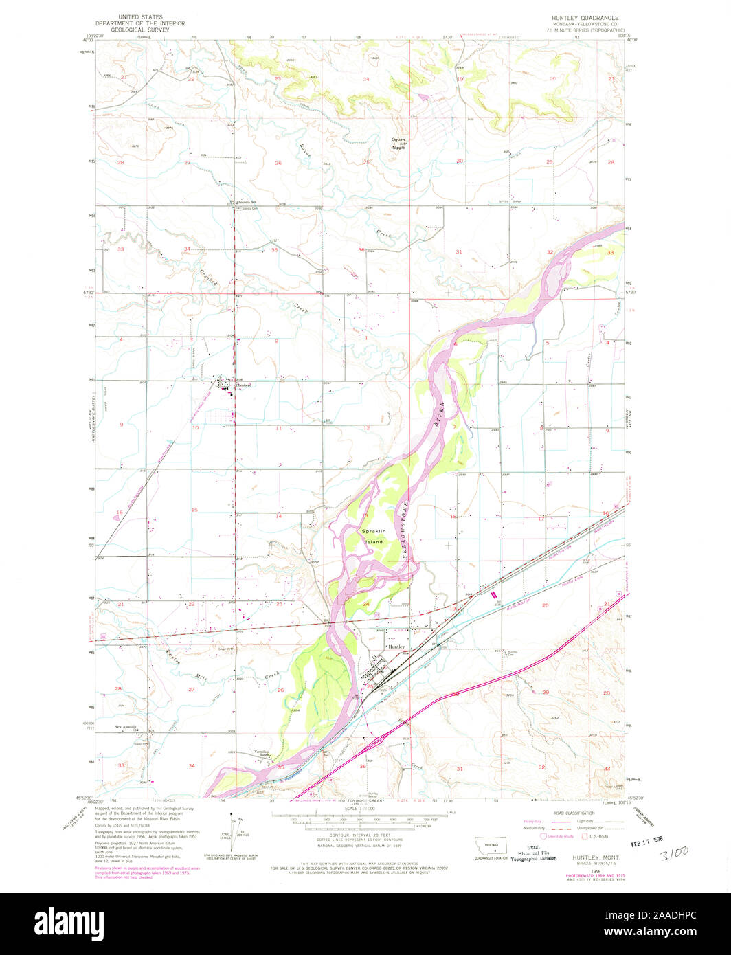 Map of huntley montana hi-res stock photography and images - Alamy
