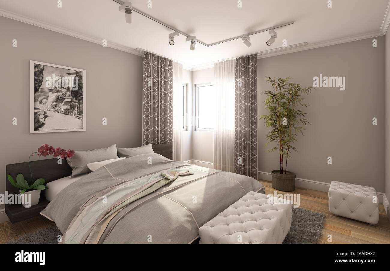 Guest room render hi-res stock photography and images - Alamy