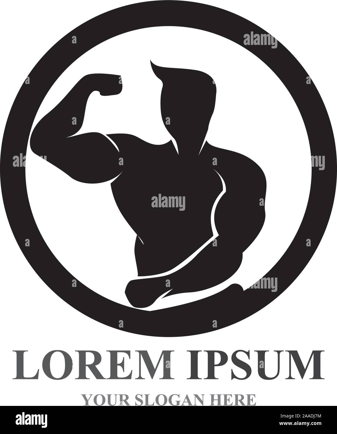 Vector object and Icons for Sport Label Gym Badge Fitness Logo Design ...